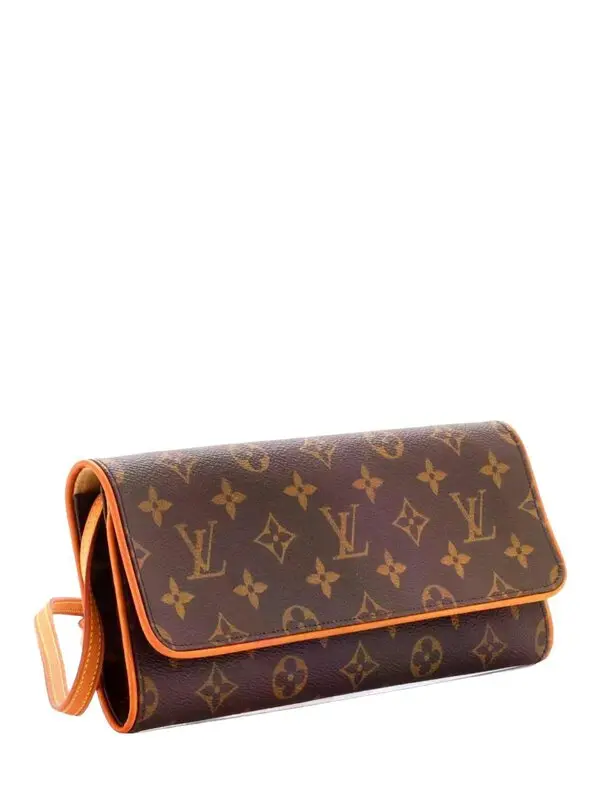 LOUIS VUITTON Twin Handbag Monogram Canvas Gm - Brown
