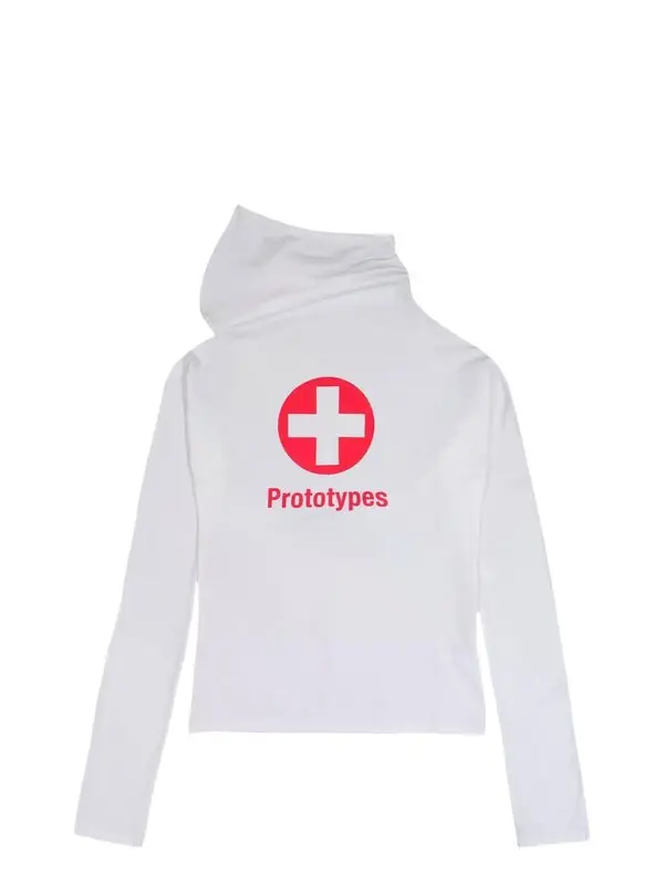 PROTOTYPES Logo-print Hoodie - White