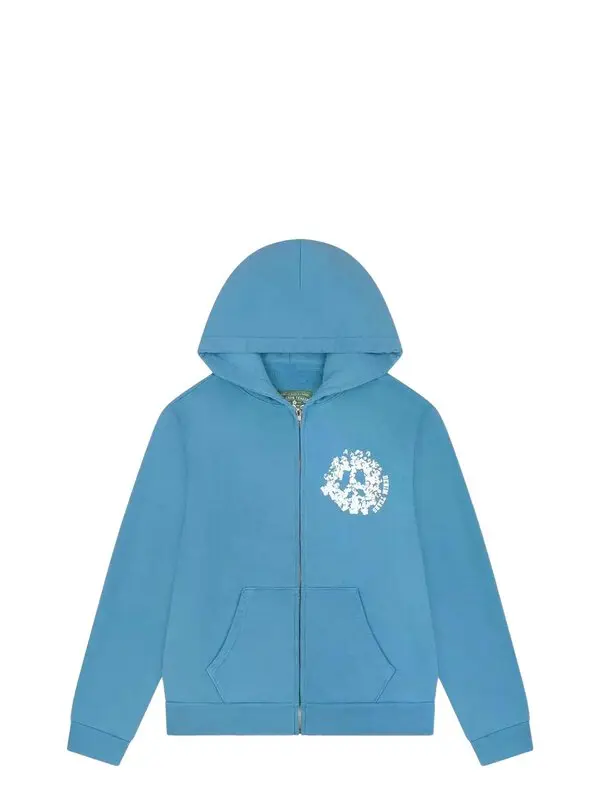 DENIM TEARS Zip-up Hoodie - Blue
