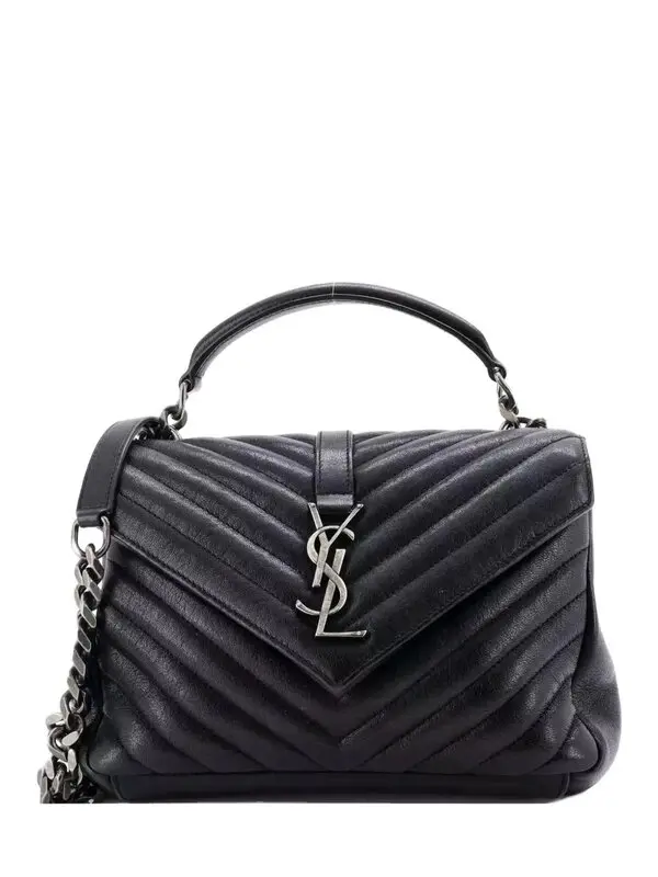 Saint Laurent Monogram College Medium Crossbody Bag - Black
