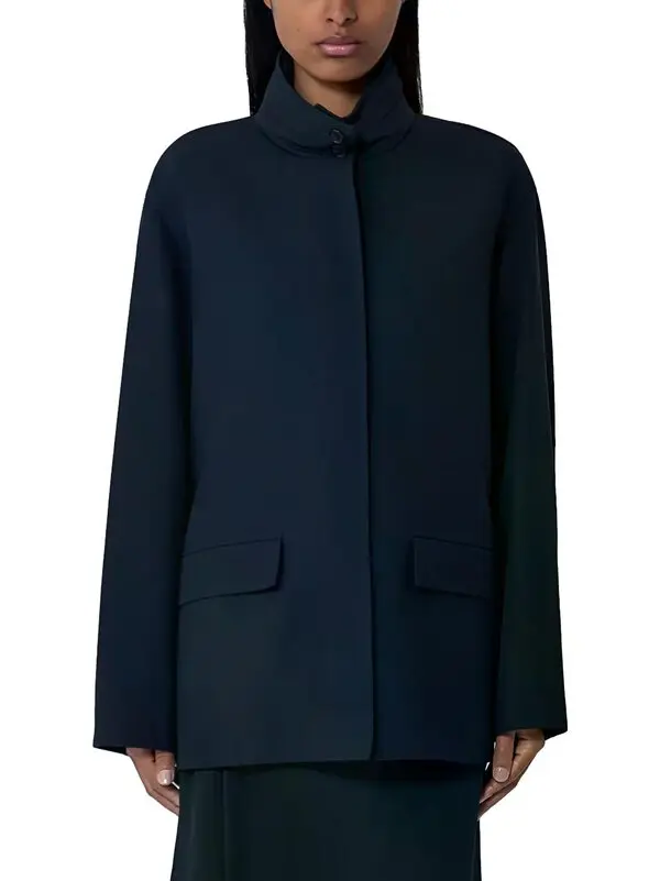 THE ROW Tanera High-collar Coat - Blue
