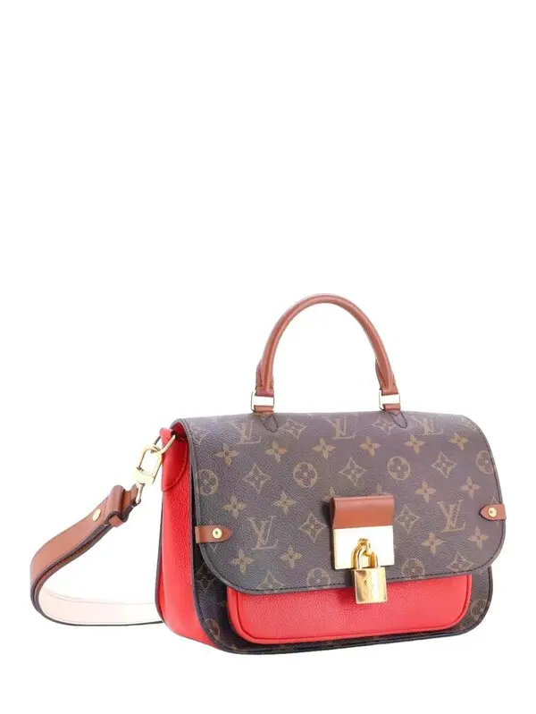 LOUIS VUITTON Vaugirard Handbag Monogram Canvas With Leather - Brown