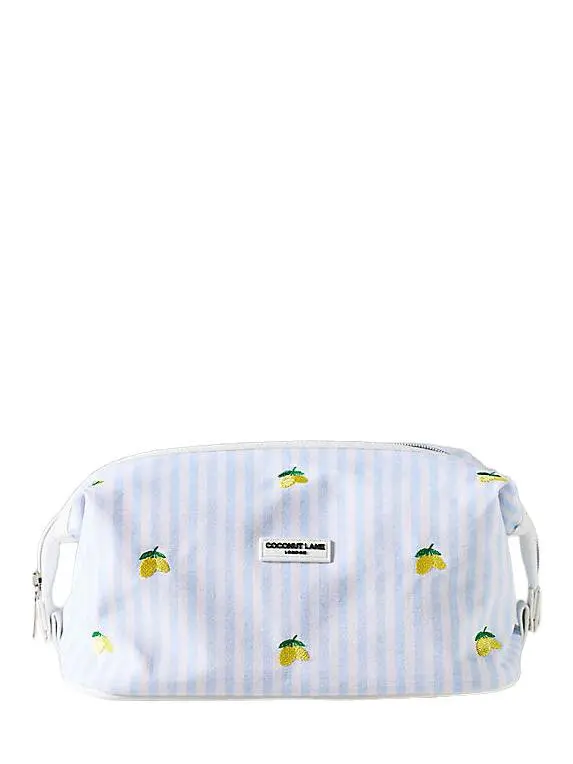 COCONUT LANE Expandable Lifestyle Pouch - Living La Vida Lemon