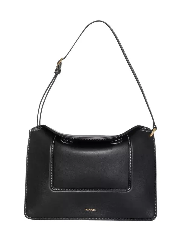 WANDLER Panelled Design Bag - Black