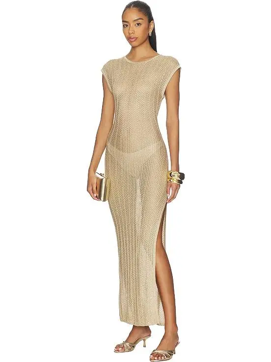 LA PORTE Nell Dress - Metallic Gold