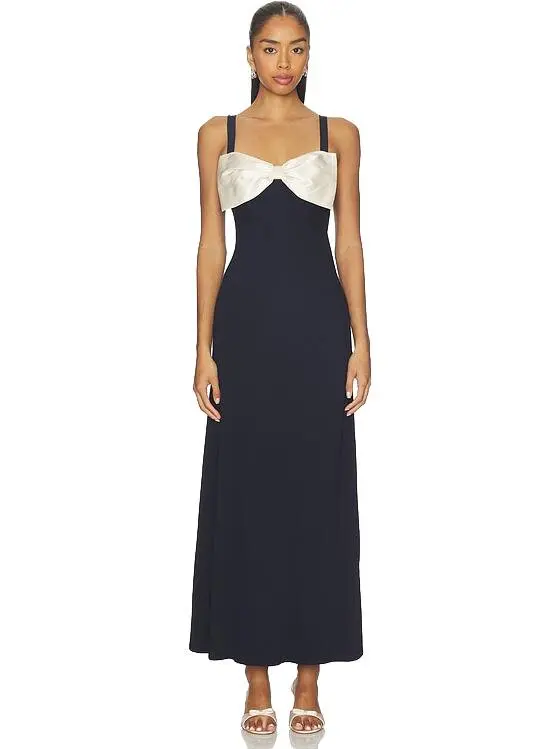 Rixo Melisse Dress - Deep Navy
