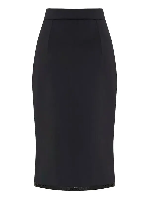 GLORIA COELHO Midi Skirt - Black