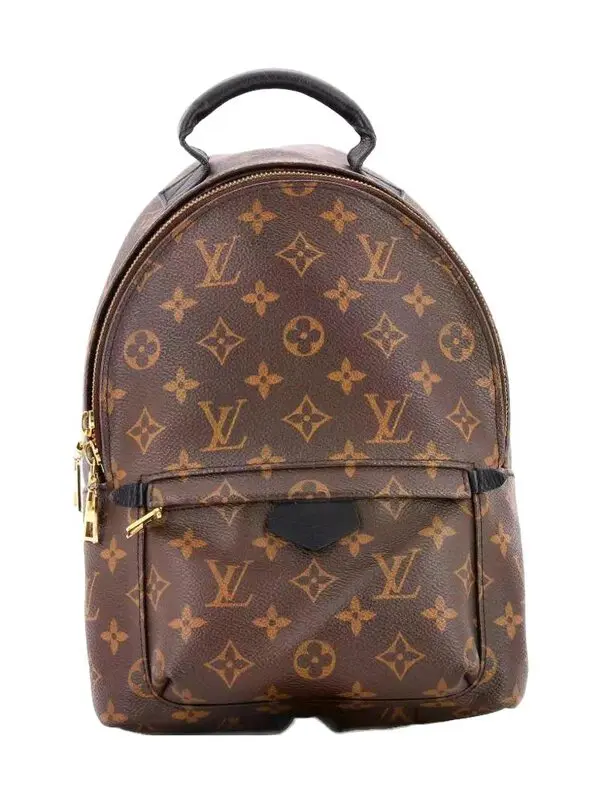 LOUIS VUITTON Palm Springs Monogram Canvas Pm Backpack - Black
