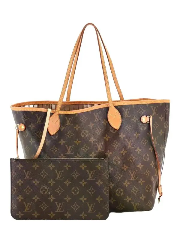 LOUIS VUITTON Neverfull Mm Monogram Canvas Tote Bag - Brown
