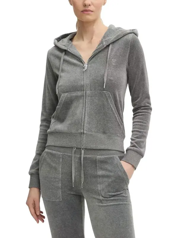 Juicy Couture Hooded Zip Top - Grey