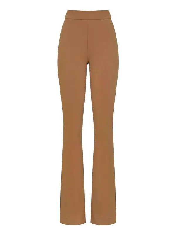 GLORIA COELHO Flared Trousers - Brown