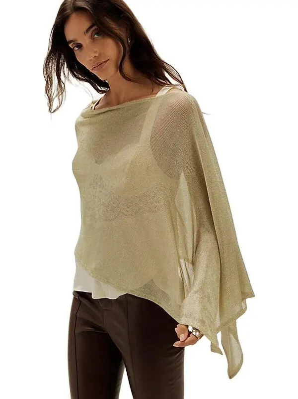 Free People Midnight Poncho - Bronze