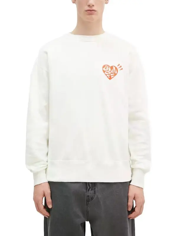 HUMAN MADE Heart-graphic Sweatshirt - White