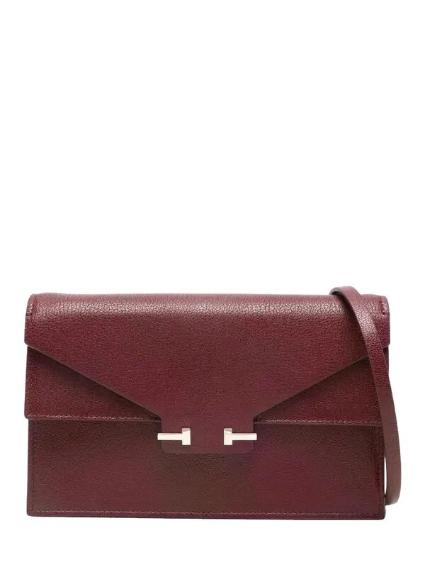 TOM FORD Mini Aube Flap Clutch Bag - Red