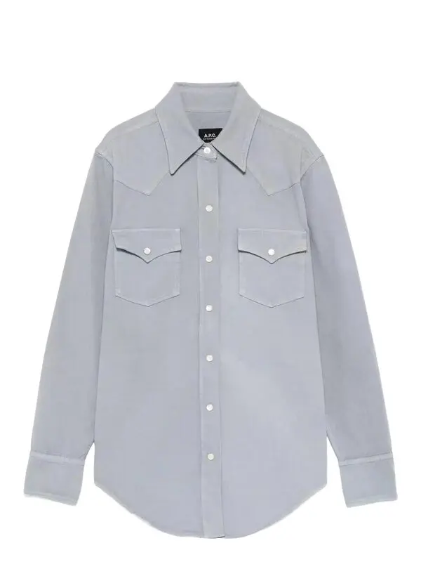A.p.c. Flap-pockets Shirt - Grey