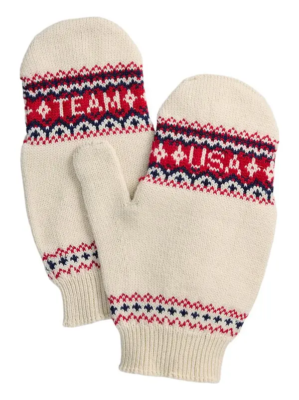 Ralph Lauren Team Usa Ceremony Mittens - Cream Combo
