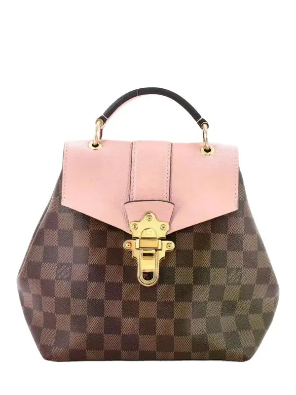 LOUIS VUITTON Clapton Damier And Leather Backpack - Brown
