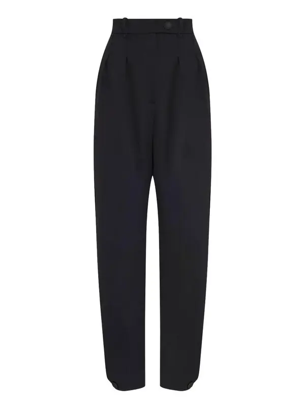 GLORIA COELHO Button-detailed Trousers - Black