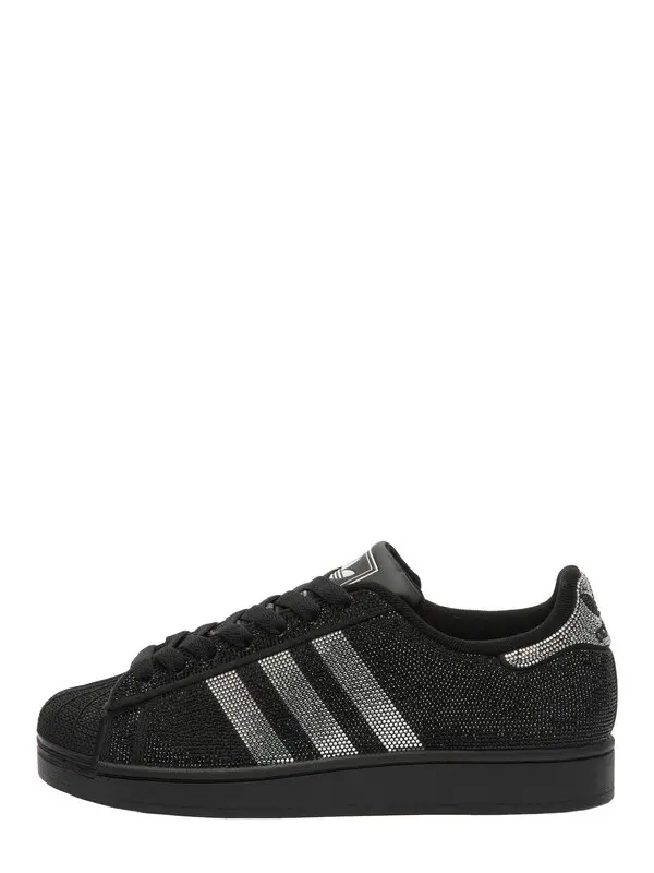 Adidas Superstar Ii Diamante Sneakers - Core Black/silver Metallic/off White
