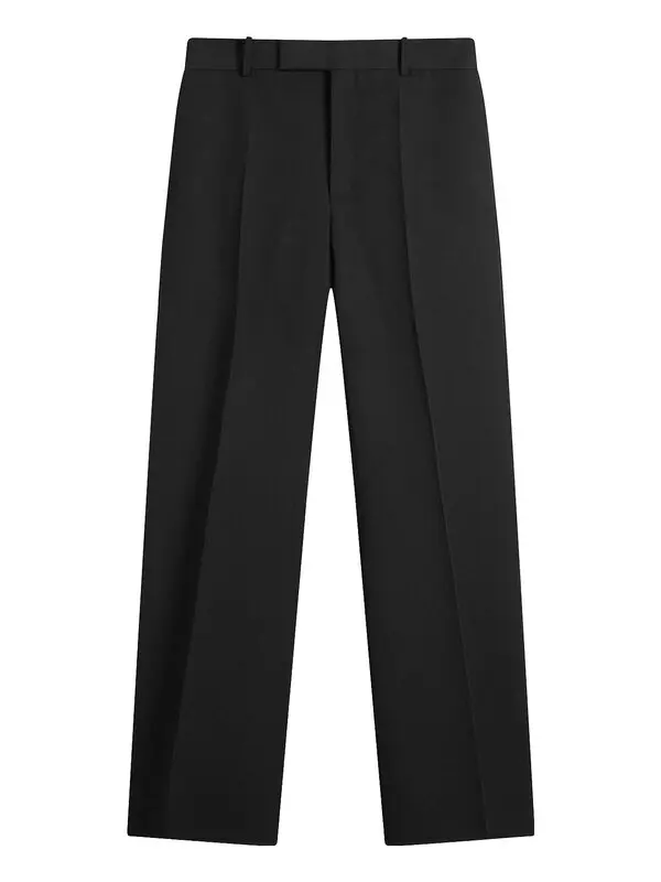 JIL SANDER Relaxed Fit Tailored Trouser - Black