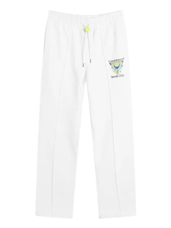 Casablanca Tennis Club Icon Pintuck Jogger - White