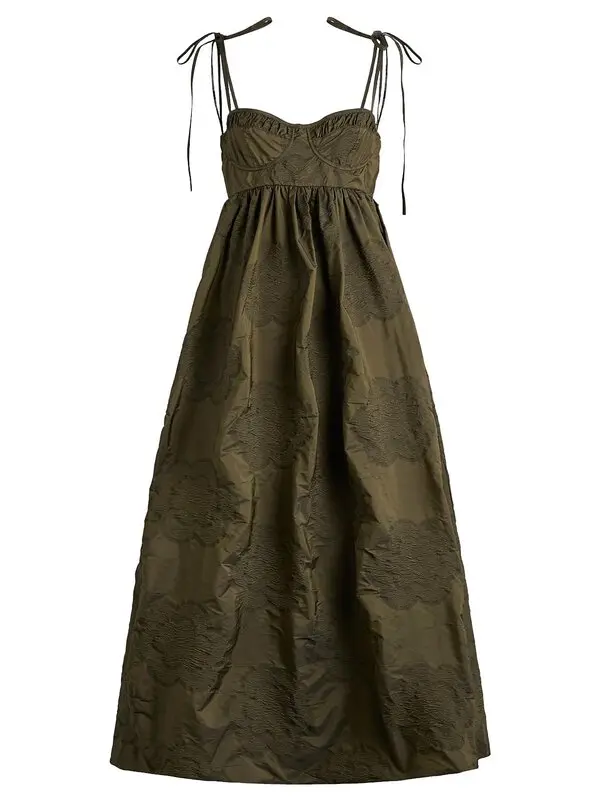 Cecilie Bahnsen Alena Bra Bodice Dress - Olive