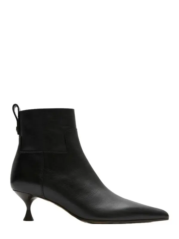 Burberry Leather Cameo Ankle Boots - Black