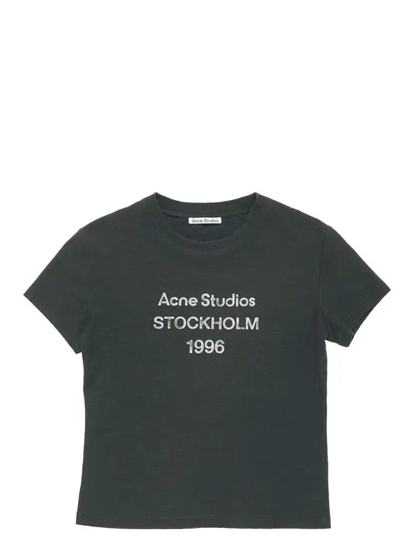 Acne Studios 1996 Logo T-shirt - Faded Black
