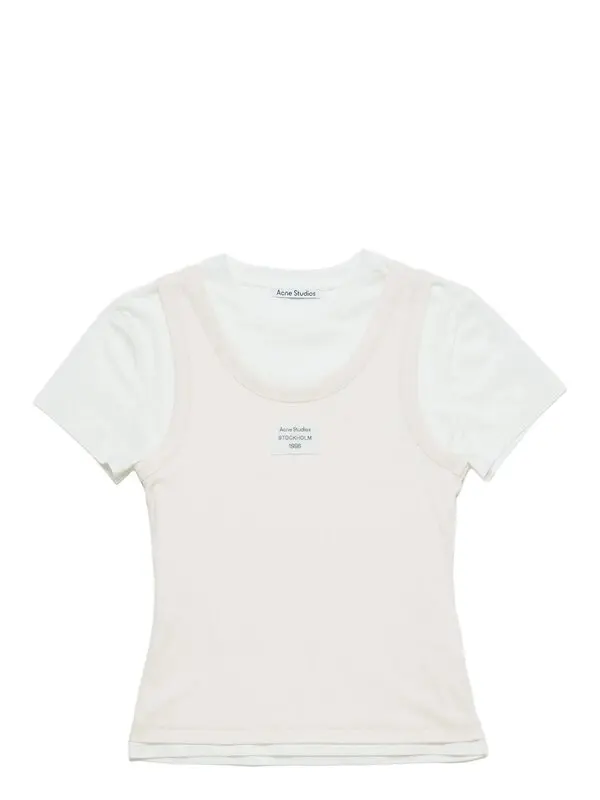 Acne Studios Layered T-shirt - Offwhite