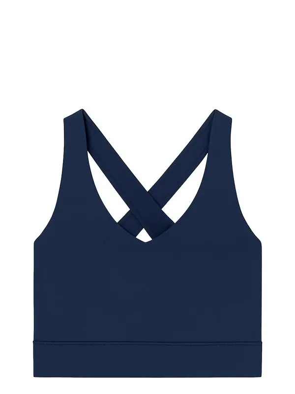 SISTERLY TRIBE Bra Softsculpt V-neck Cross Back - Navy