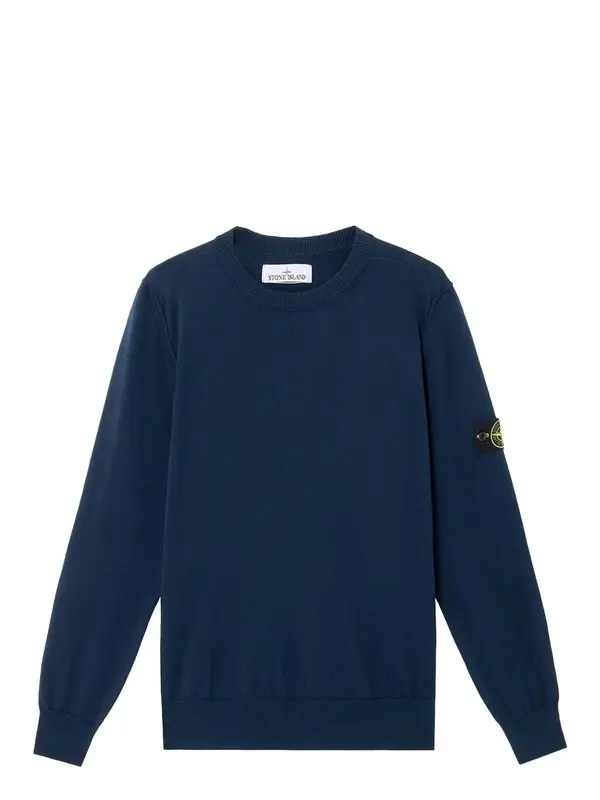 Stone Island Organic Cotton Sweater - Blue