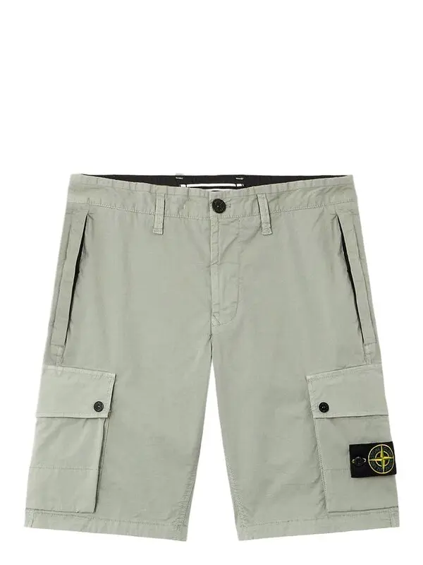 Stone Island Organic Cotton Shorts - Green