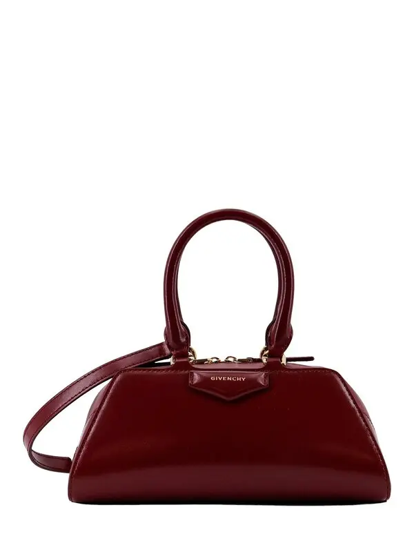 Givenchy Antigona Ew Mini Leather Crossbody Bag - Red