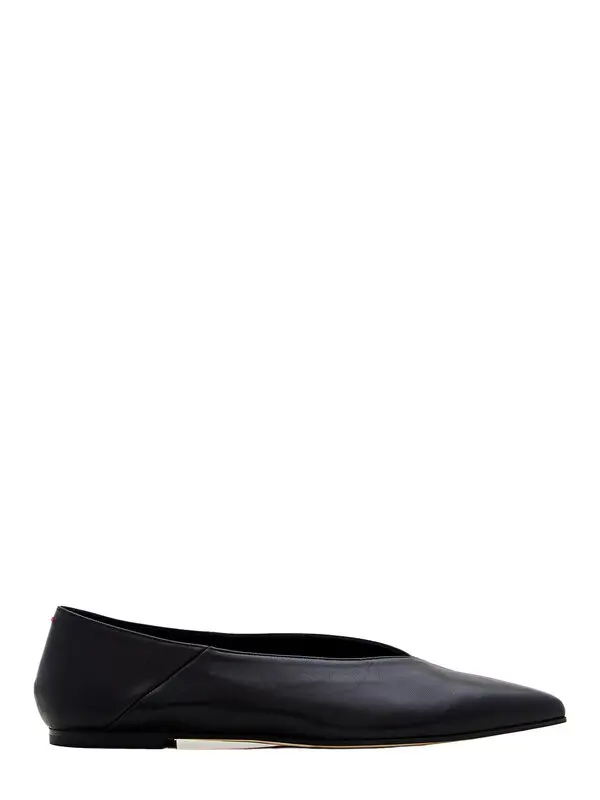 AeydĒ Leather Ballet Flats - Black