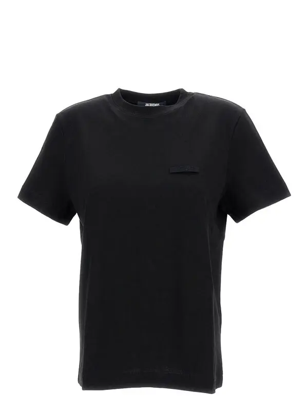 Jacquemus Gros Grain T-shirt - Black