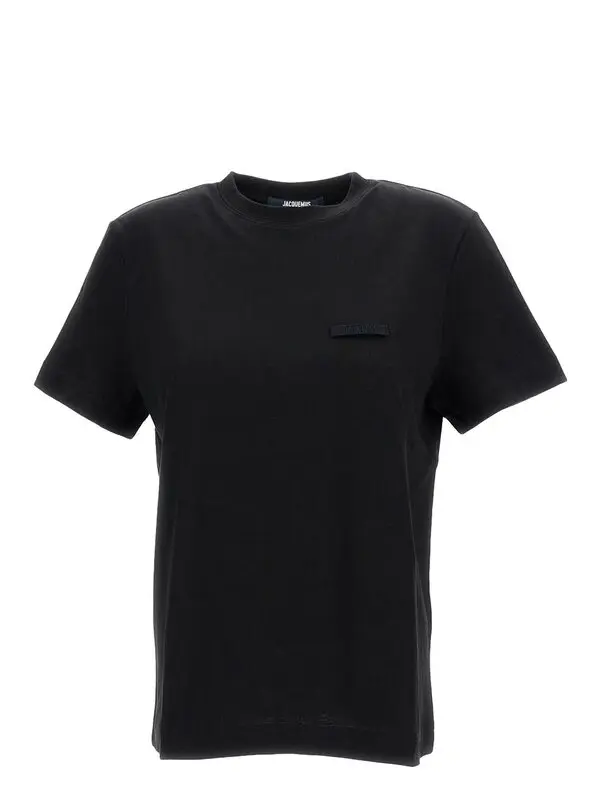 Jacquemus Gros Grain T-shirt - Black