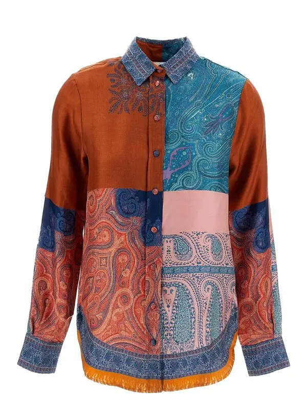 PIERRE-LOUIS MASCIA Printed Silk Shirt - Multicolor