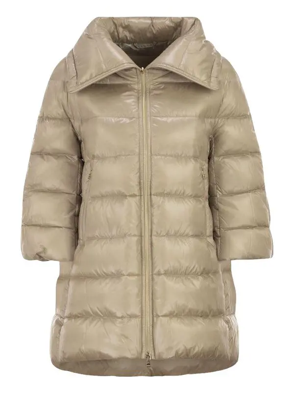 Herno Cleofe Ultralight Nylon Down Jacket - Beige