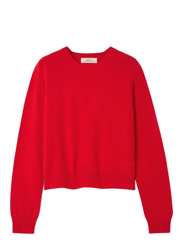 Arch4 Organic Cashmere Crewneck Sweater - Red