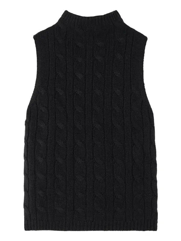 Arch4 Cassie Cable-knit Tank - Black