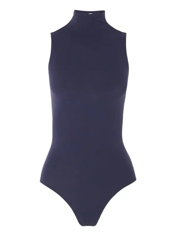 Commando Ballet Stretch-jersey Thong Bodysuit - Blue