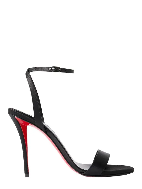 CHRISTIAN LOUBOUTIN Miss Z 100 Satin Sandals - Black