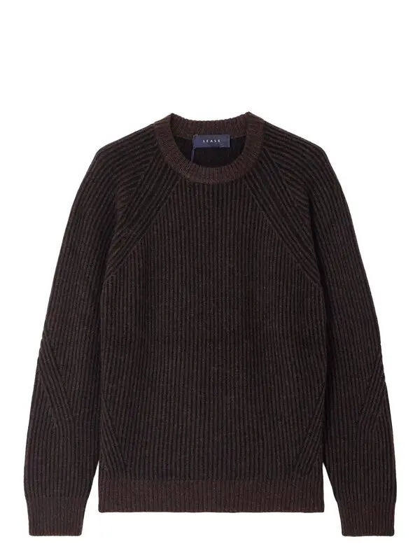 Sease Arlo Dinghy Ribbed Cashmere Sweater - Brown