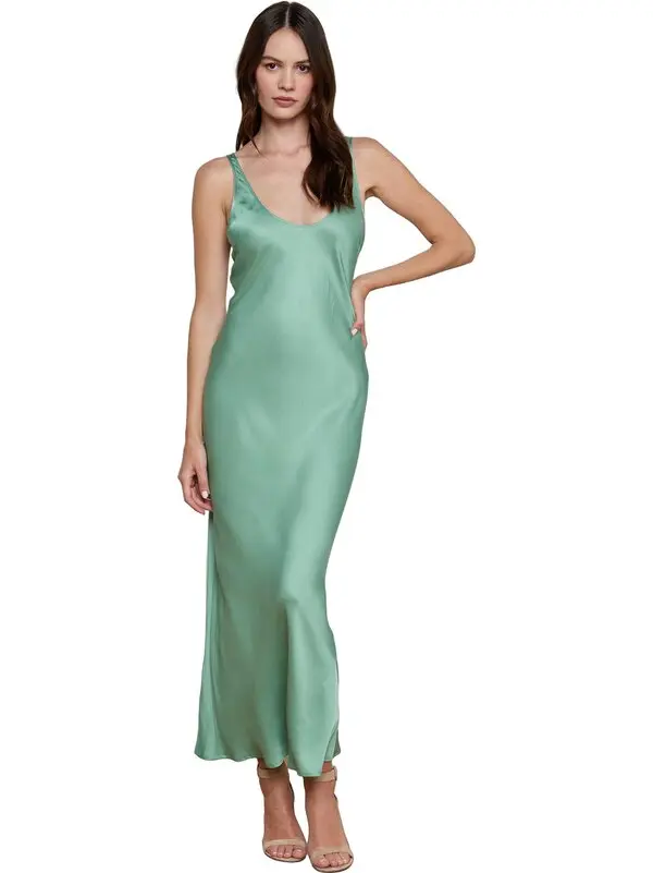 L'Agence Akiya Tank Dress - Malachite Green