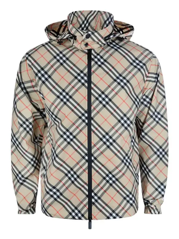 Burberry Printed Casual Jacket - Sand Ip Check