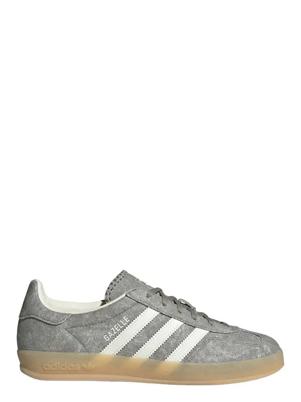 Adidas Gazelle Indoor Canvas - Silver Pebble/off White/gum