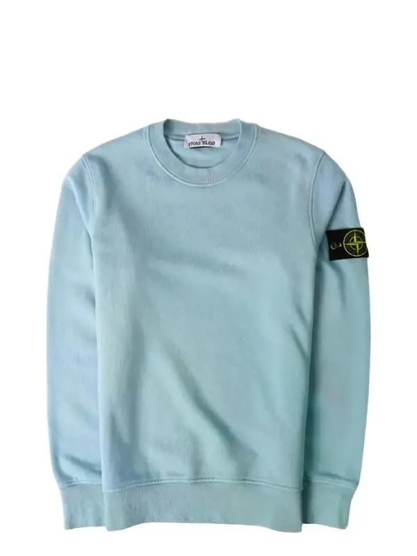 Stone Island Organic Cotton Fleece Sweatshirt - Blue