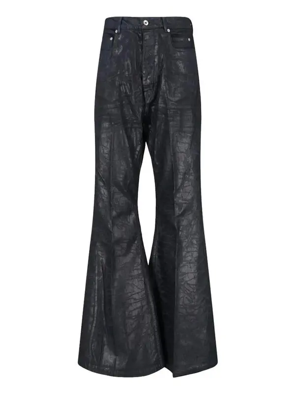 Rick Owens Bolans Denim Pantaloni - Black