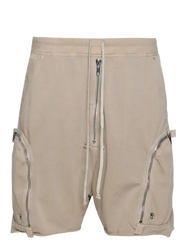 Rick Owens Bauhaus Relaxed Fit Shorts - Ivory