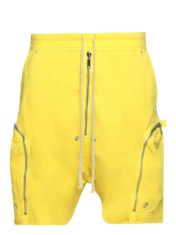 Rick Owens Bauhaus Relaxed Fit Shorts - Yellow
